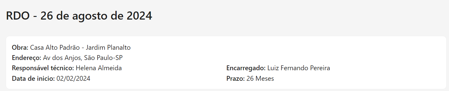 Como criar um Relatório Diário de Obras (RDO)