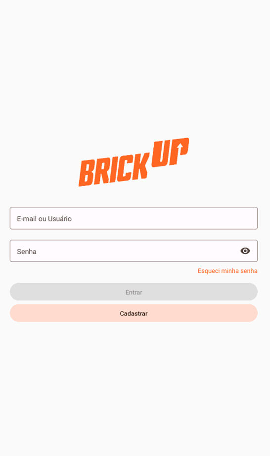 Aplicativo Brickup no celular: Gestão de obras onde você estiver