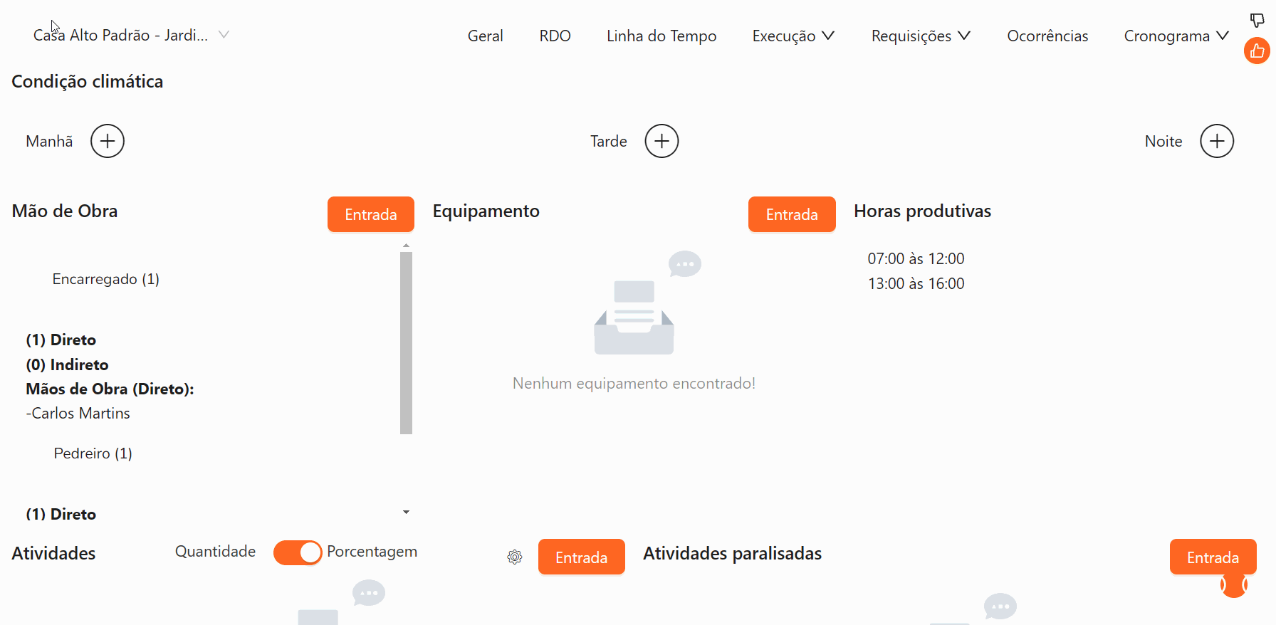 Como criar um Relatório Diário de Obras (RDO)